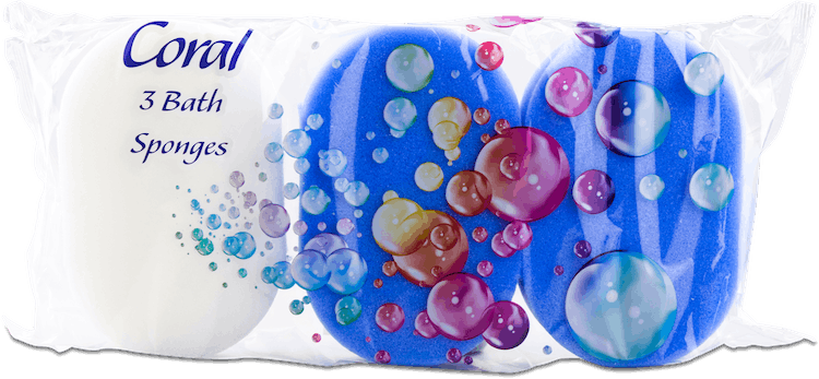 Buy Coral 3 Bath Sponges | Best prices online | UK Meds