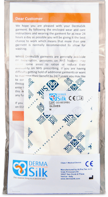 Buy Derma Silk Washable Eczema Gloves Size M 1 Pair | Best prices ...