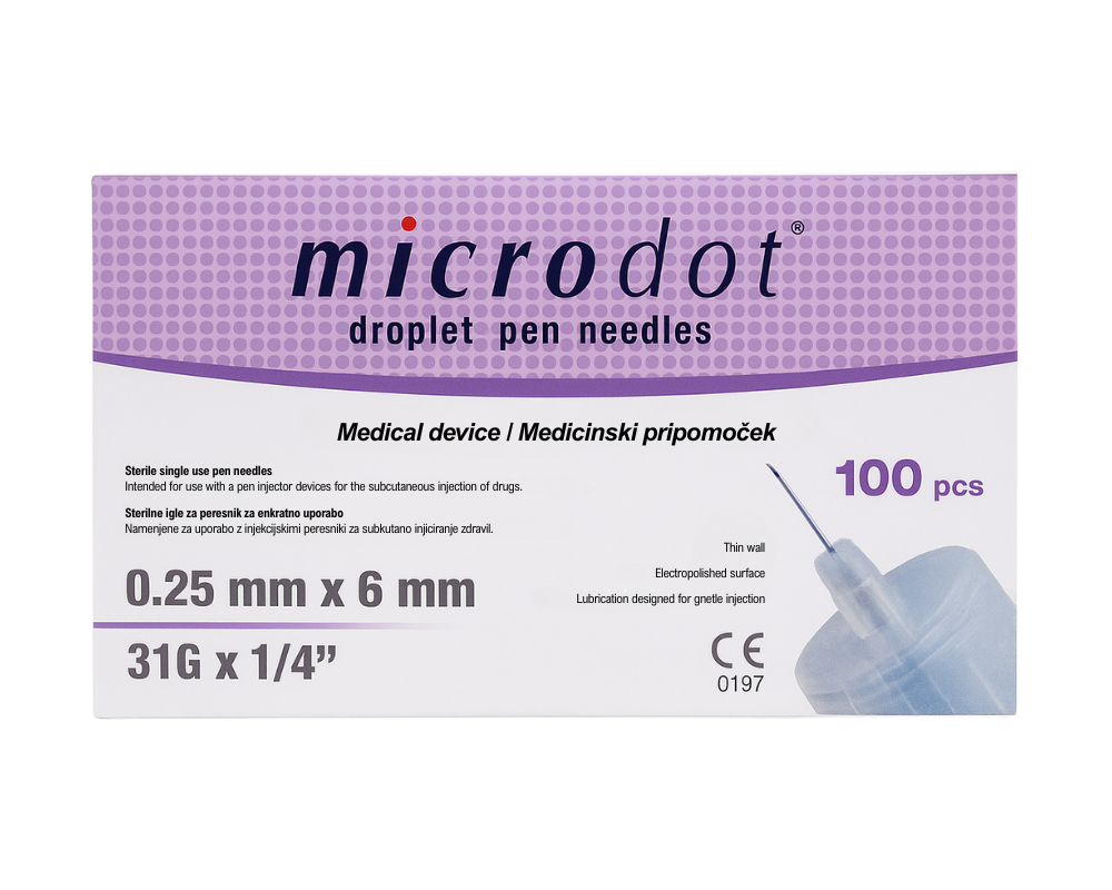 Microdot Pen Needles for NAD+, weight loss & Insulin Injections