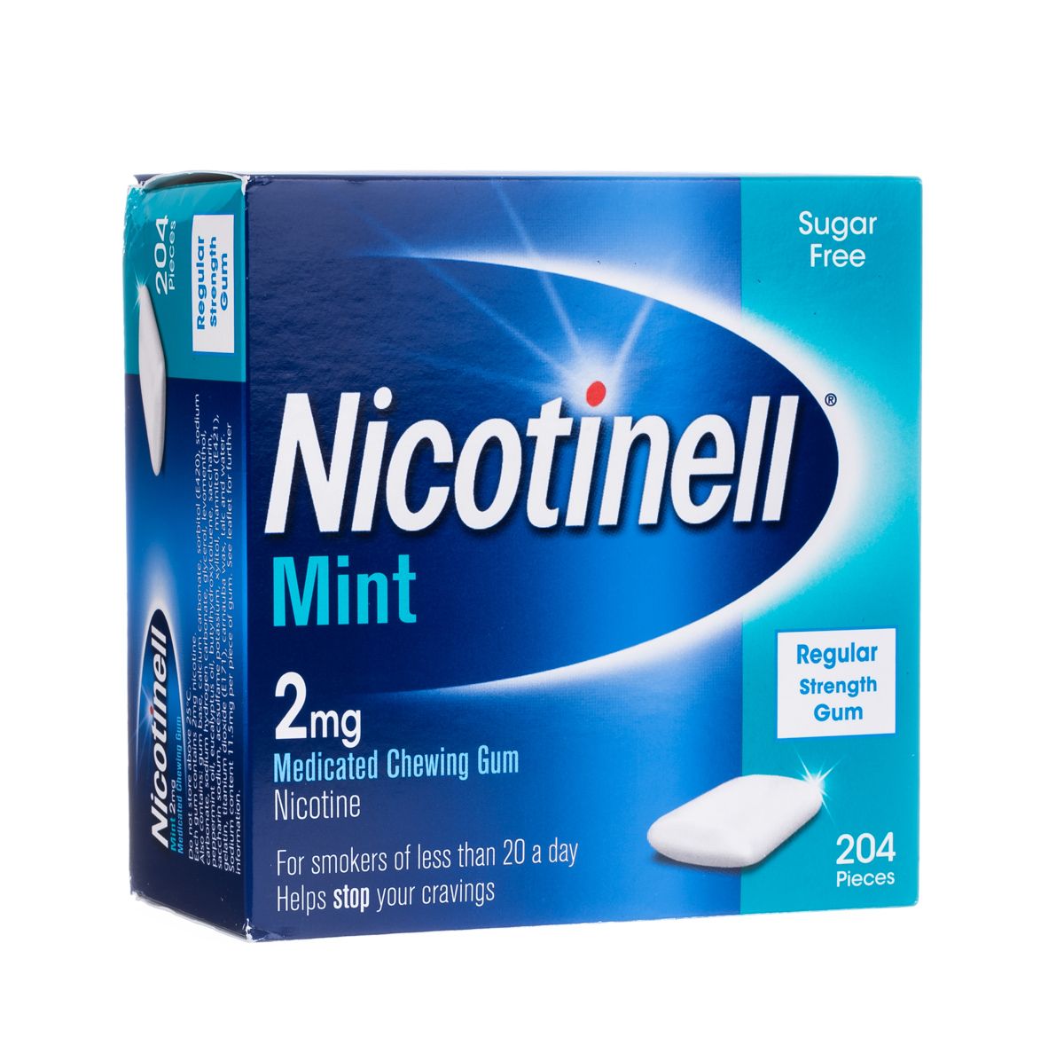 Buy Nicotinell Mint 2mg Medicated Chewing Gum Online | UK Meds