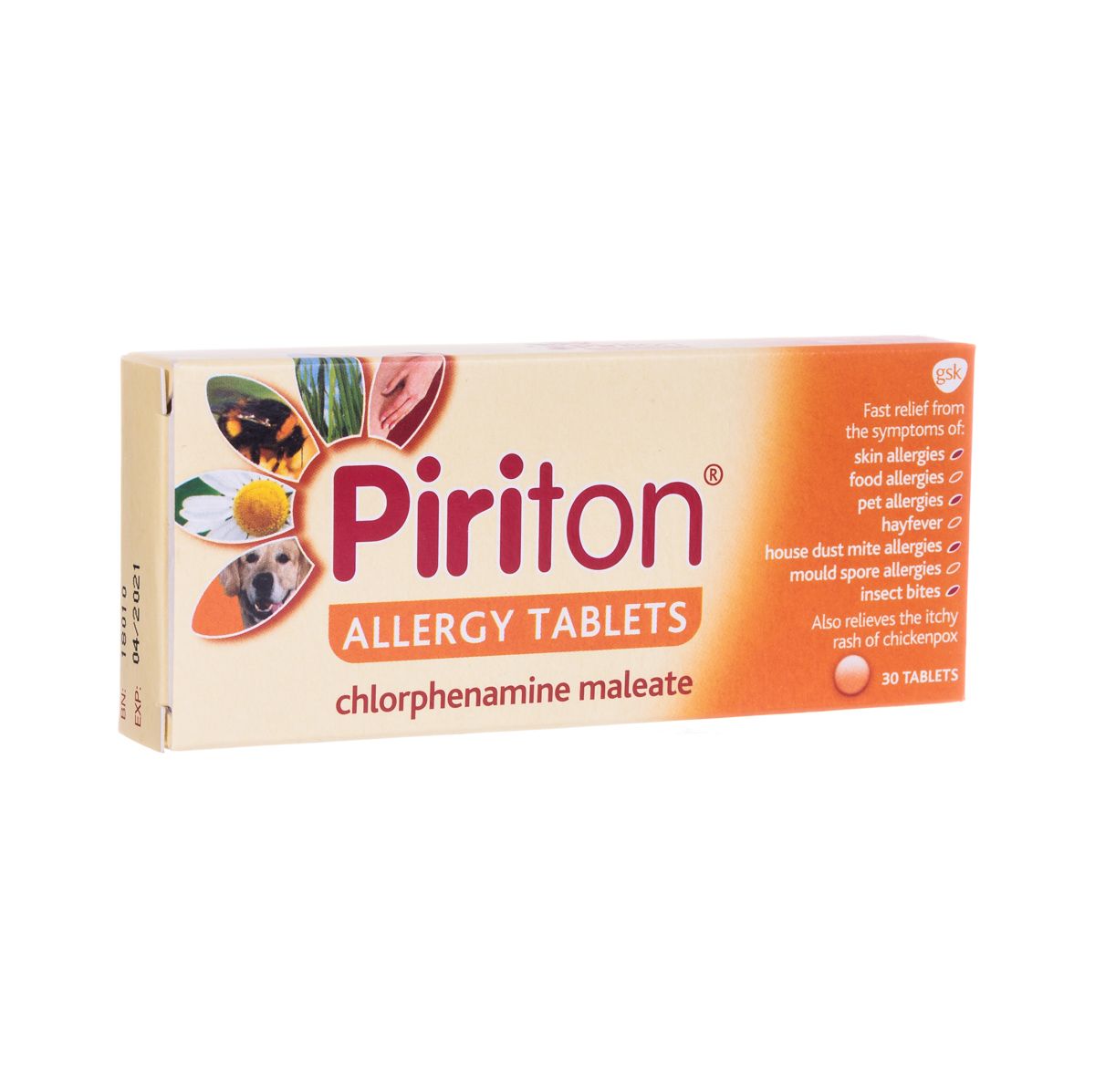 Buy Piriton Allergy Tablets: from 16p | Piriton Chlorphenamine Maleate ...