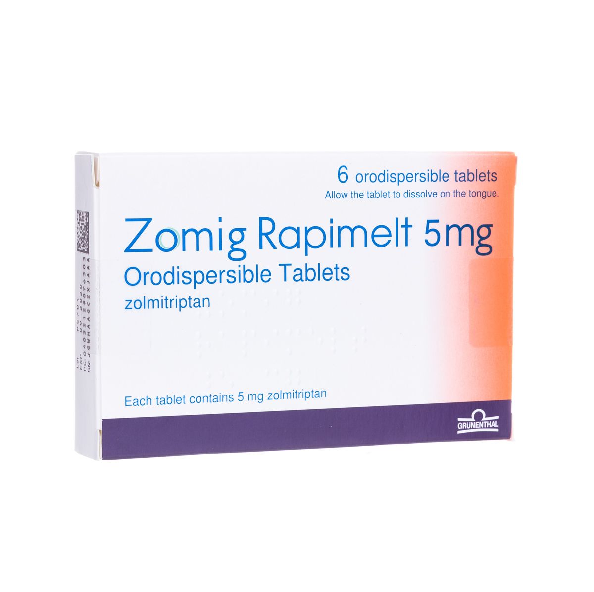 Buy Zomig Rapimelt Online - 2.5/5mg tablets from £5.36 each | UK Meds